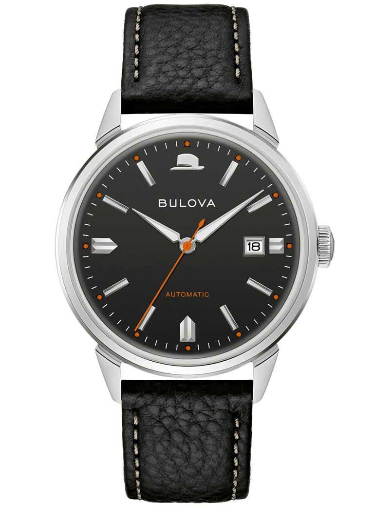 Bulova Frank Sinatra Summer Wind automatisk klocka med svart urtavla ...