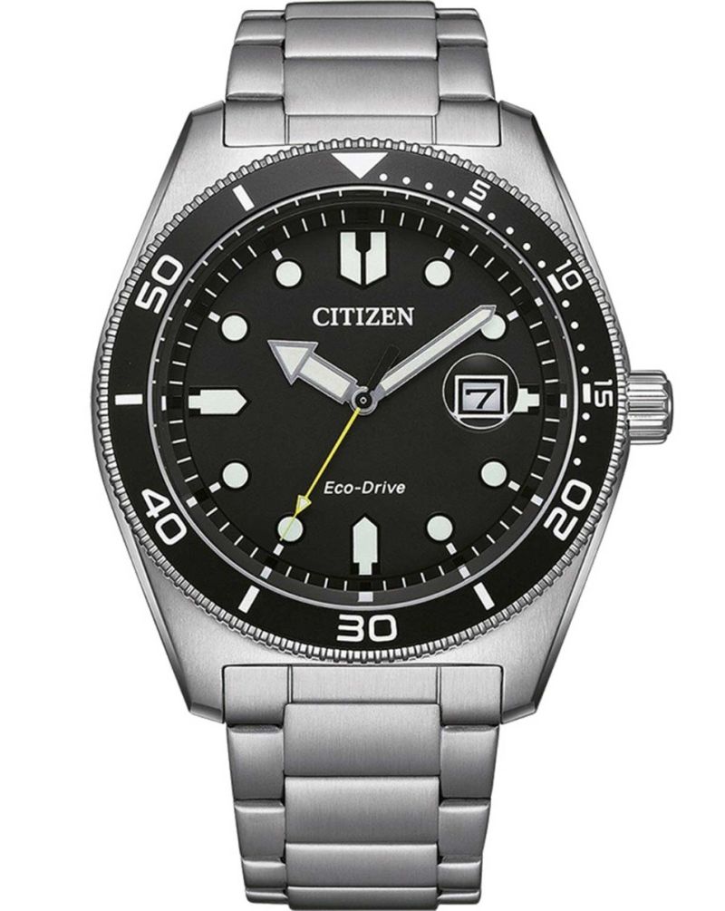 Citizen Eco-Drive sportklocka i stål med J810 urverk | AW1760-81E ...
