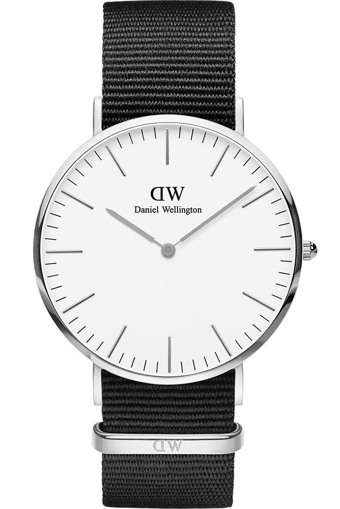 Daniel Wellington Classic Black Cornwall Silver 40mm DW00100258 - Svart ...