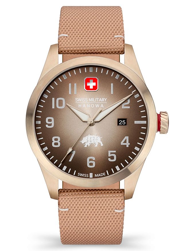 Swiss Military Hanowa Bushmaster SMWGN2102310 - Brun läder herrklocka