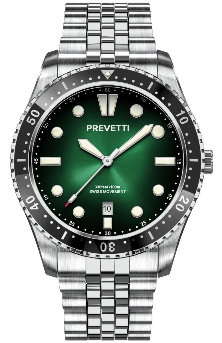 Prevetti Urbane Proxima Swiss Movement PR1705 - Silver rostfri stål ...