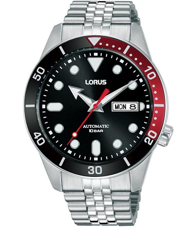 Lorus Mens Automatic RL447AX9 - Silver rostfri stål herrklocka