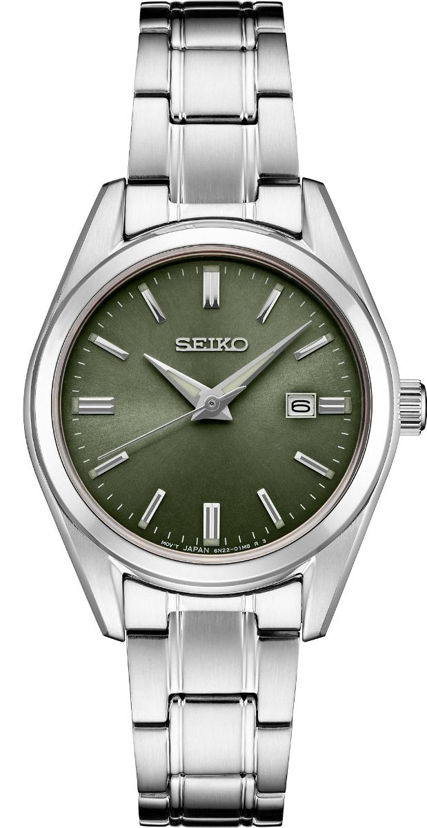 Seiko Ladies Classic Sapphire SUR533P1 - Silver rostfri stål damklocka